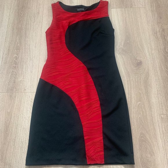 Enfocus Studio | Dresses | Red And Black Dress | Poshmark
